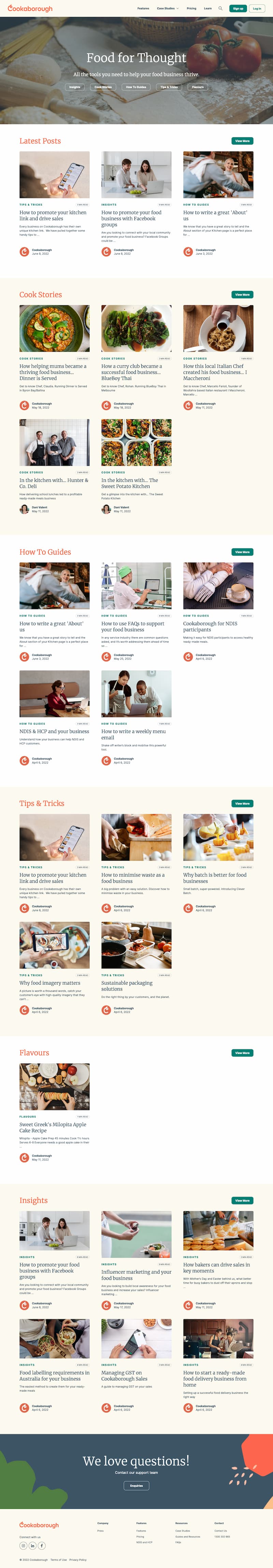 Cookaborough, Case study - Lpd-Themes